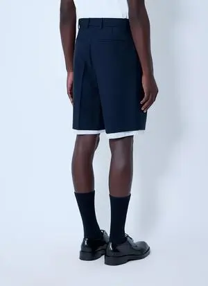 JIL SANDER Wool-and-mohair Shorts