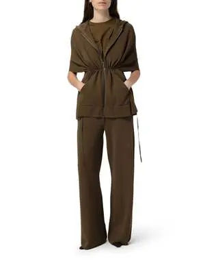 Max Mara Wide Viscose Crepe Cardigan