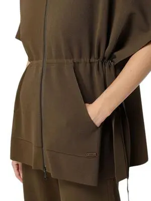 Max Mara Wide Viscose Crepe Cardigan - Yellow