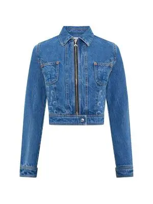MARINE SERRE Denim Jacket - Multicolor