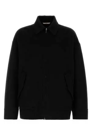 Valentino Garavani Wool Blend Oversize Jacket - Black