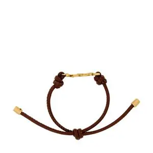 Saint Laurent Cassandre Leather Bracelet