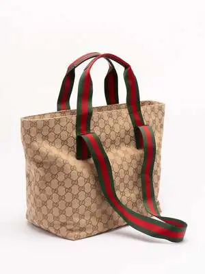Gucci Gg` Canvas Tote Bag