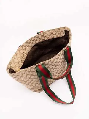 Gucci Gg` Canvas Tote Bag