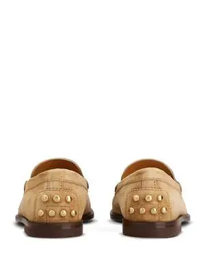 TOD'S Suede Slipper Loafers - Multicolor