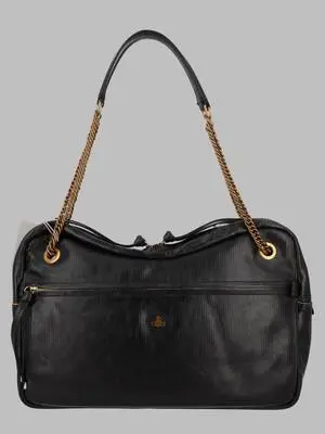VIVIENNE WESTWOOD Dolce Large Shoulder Bag - Black