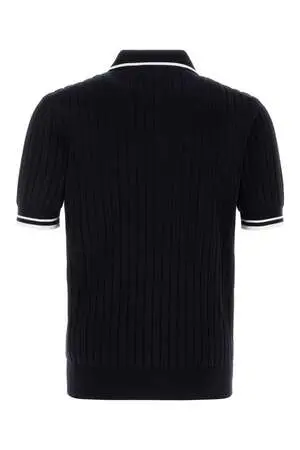Dolce & Gabbana Midnight Knit Polo Shirt