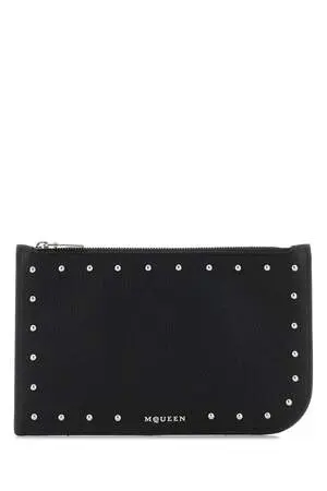 Alexander McQueen Leather Pouch - Black
