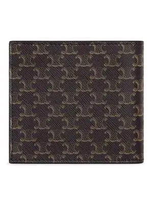 Celine Bi-fold Wallet In Triomphe Canvas