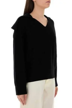Bottega Veneta Stretch Cotton Blend Polo Shirt - Black