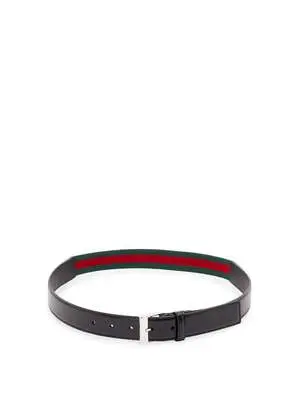 Gucci Squared Buckle` Belt - Multicolor
