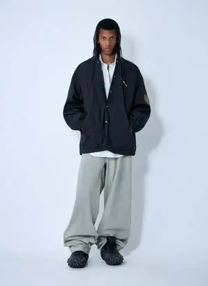 Balenciaga Logo Motif Windbreaker Jacket