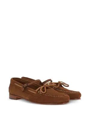 Hereu Lorea Suede Leather Loafers - Multicolor