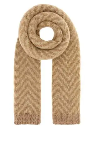 Fendi Embroidered Alpaca Blend Scarf - Multicolor