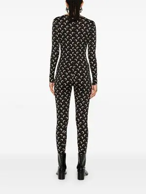 MARINE SERRE Moon Print Stretch-jersey Catsuit - Multicolor