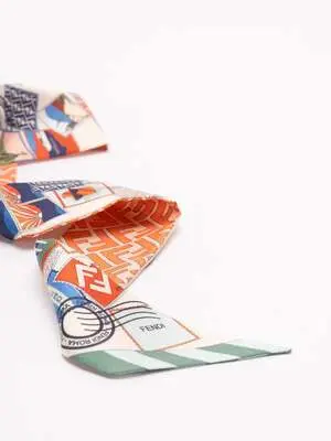 Fendi Silk Wrappy Foulard - Multicolor