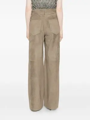 Brunello Cucinelli Leather Trousers