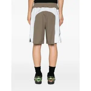 Balenciaga Contrast Panelling Track Shorts - Brown