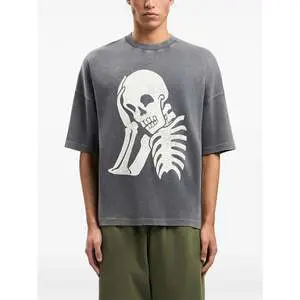 Palm Angels Grey Polo Shirts - Gray