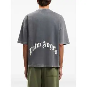 Palm Angels Grey Polo Shirts