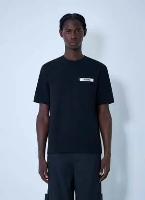 Jacquemus Le T-shirt Gros Grain - Black