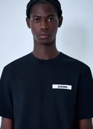 Jacquemus Le T-shirt Gros Grain - Black
