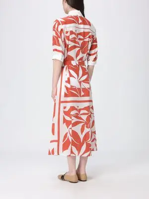 Max Mara Floral Print Silk Shirt Dress