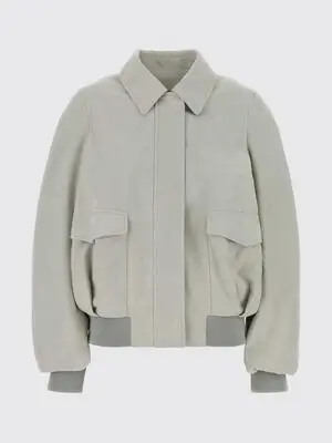 Loewe Ovine Leather Bomber Jacket - Gray