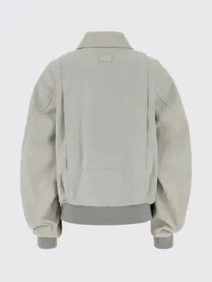 Loewe Ovine Leather Bomber Jacket - Gray