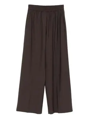 Brunello Cucinelli Wide-leg Wool Palazzo Pants - Multicolor