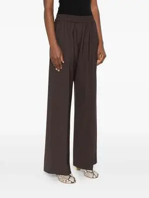 Brunello Cucinelli Wide-leg Wool Palazzo Pants - Multicolor