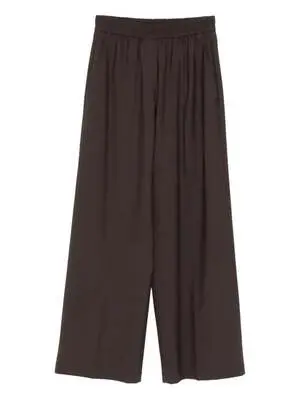 Brunello Cucinelli BRUNELLO CUCINELLI Wide-Leg Wool Palazzo Pants Multicolor