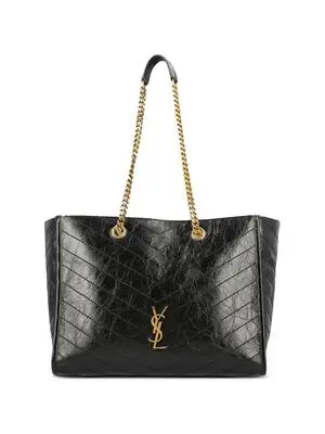 Saint Laurent Niki E/w Suede Leather Tote - Multicolor