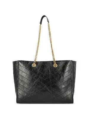 Saint Laurent Niki E/w Suede Leather Tote - Multicolor