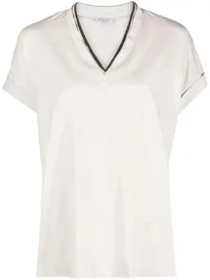 Brunello Cucinelli V-neck T-shirts