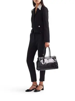 Prada Bonnie Large Leather Handbag