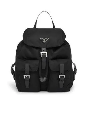 Prada Small Backpack In Re-nylon - Black
