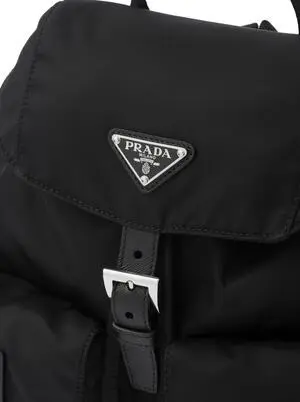 Prada Small Backpack In Re-nylon - Black