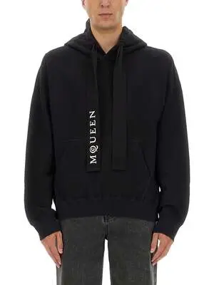 Alexander McQueen Cotton Hoodie - Black