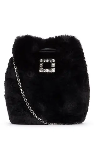 ROGER VIVIER Tres Vivier Aumoniere Fur - Multicolor