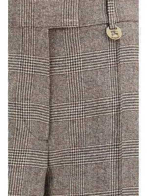 Burberry Tailored Linen Blend Pants - Cream