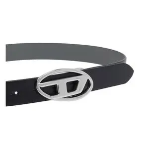 DIESEL® B-1dr Rev Ii Leather Belt - Black
