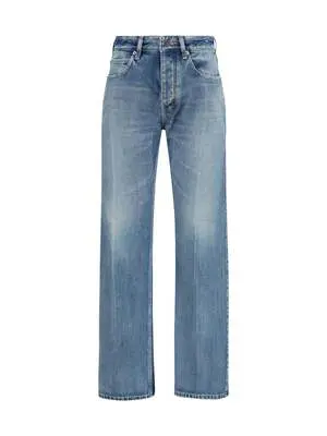 Balenciaga Straight-leg Denim Jeans - Blue