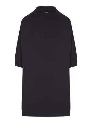Max Mara Long Viscose Crepe Sweater