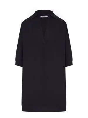 Max Mara Max Mara Women Long Viscose Crepe Sweater Black