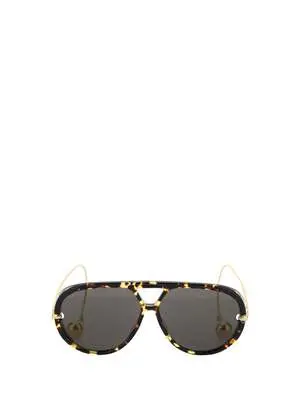 Bottega Veneta Drop Aviator Sunglasses - Black