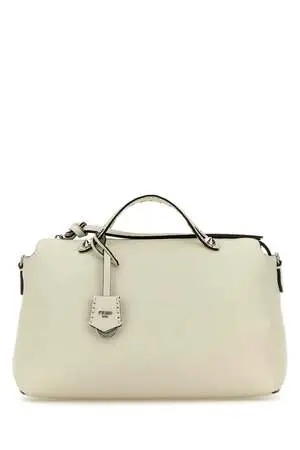 Fendi Leather Large Handbag - White