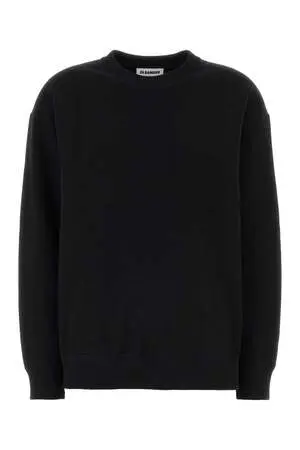 JIL SANDER Cotton Sweatshirt - Black