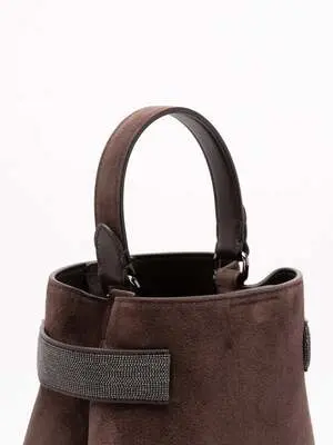 Brunello Cucinelli Soft Velour Crossbody Bag - Multicolor