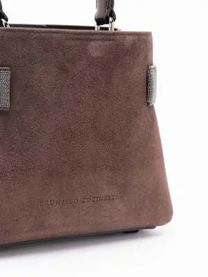 Brunello Cucinelli Soft Velour Crossbody Bag - Multicolor